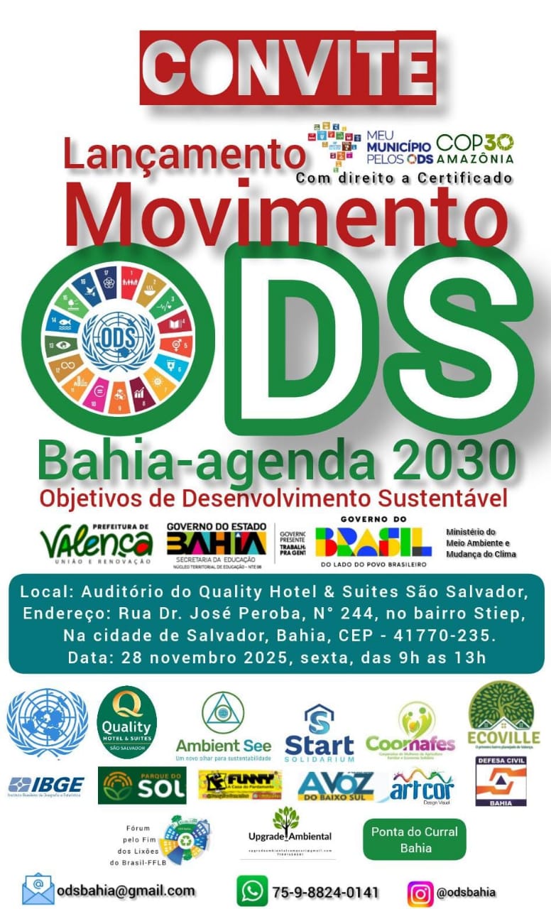 Convite as cidades da Bahia, participe do ato de lançamento do ...